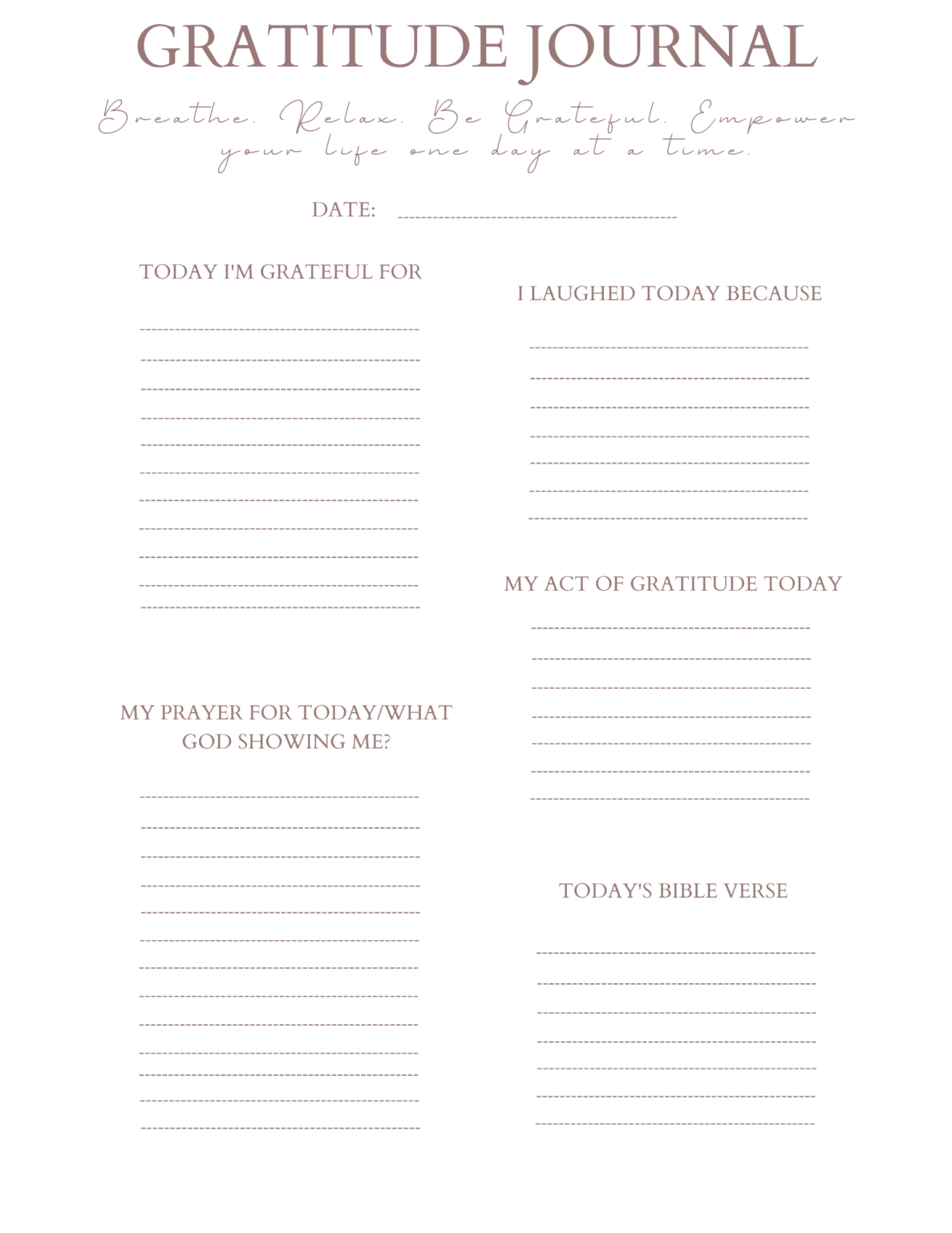 Get This Biblical 21-Day Gratitude Challenge and Change Your Mindset ...